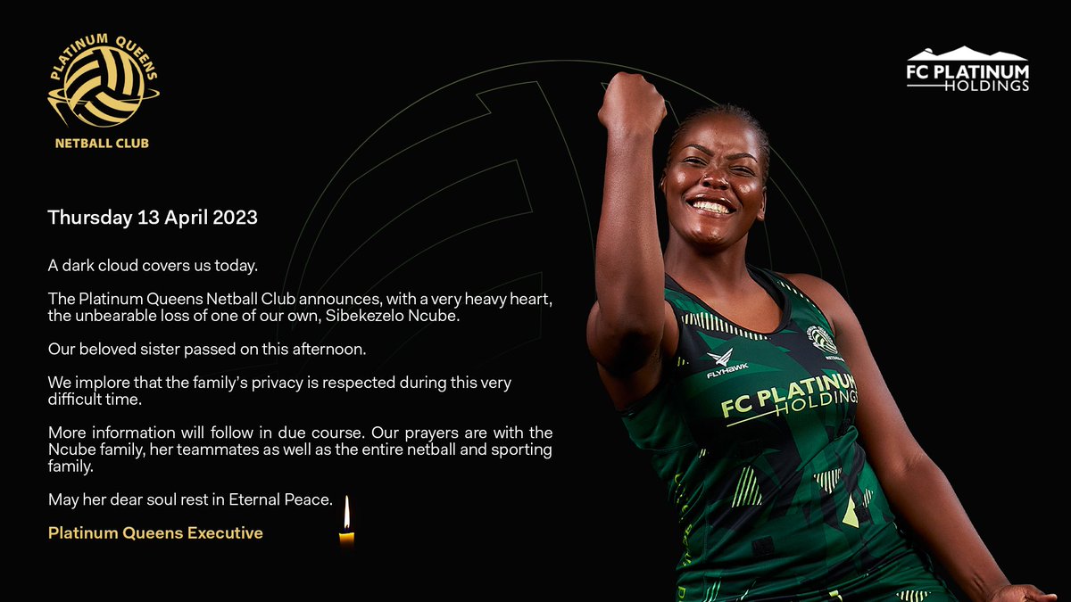 Netball star Sibekezelo Ncube dies after collapsing during training ...